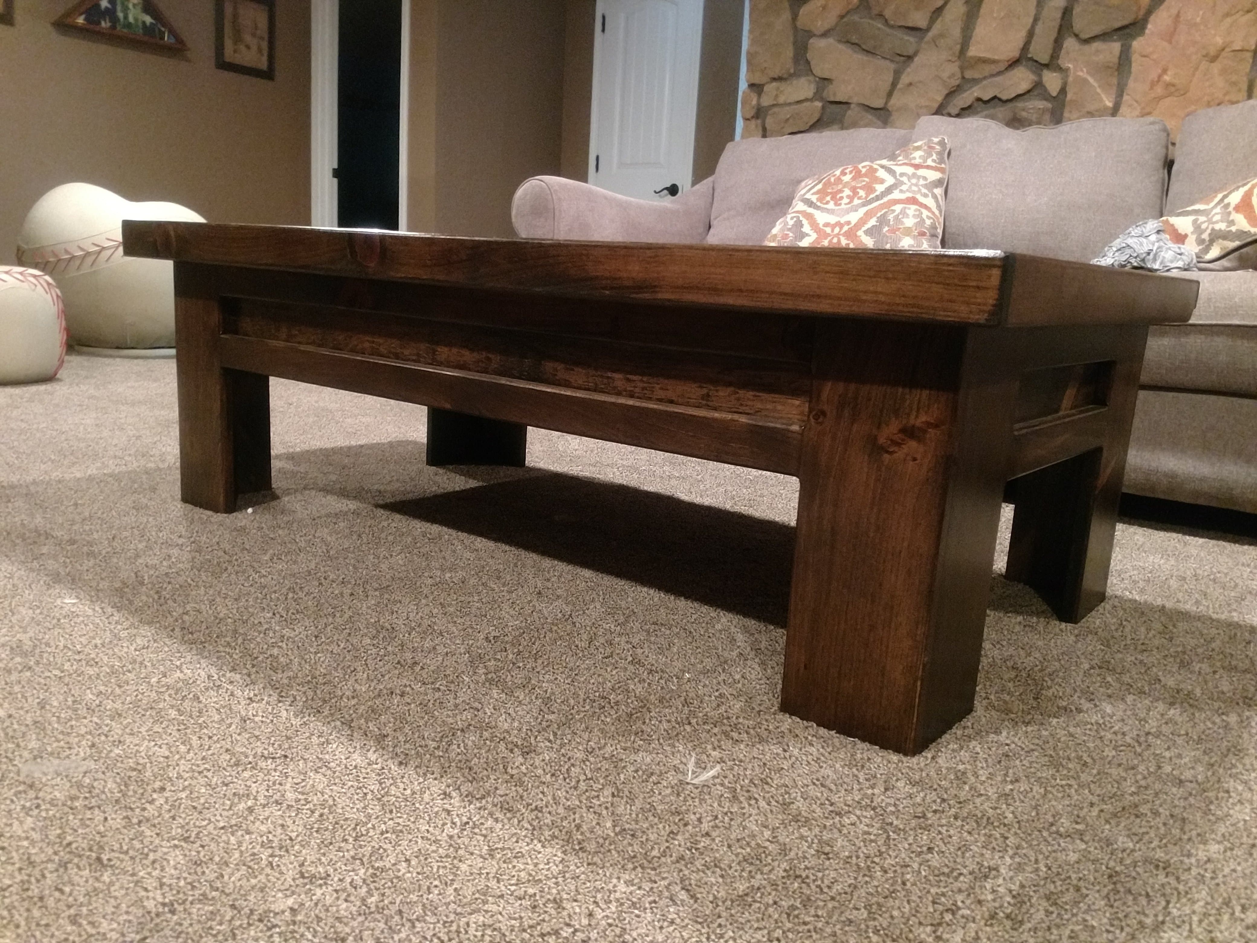 Rustic American Flag Gun Concealment Coffee Table– Liberty Home Concealment